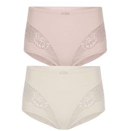 Miederslip SuSa "2er Pack Miederslip London", Damen, Gr. 40, bunt (nude champagner), Stoff, Obermaterial: 75% Polyamid PA. 25% Elasthan EL., Unterhosen