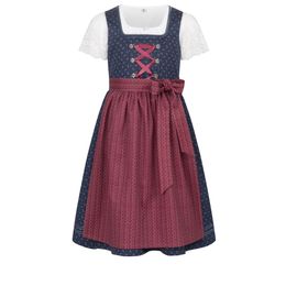 N&uuml;bler Dirndl N&Uuml;BLER "Kinderdirndl Gesr", M&auml;dchen, Gr. 152, EURO, blau, Obermaterial: 100% Baumwolle CO., Kleider
