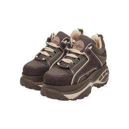Trainingsschuh Buffalo "Buffalo 1339-14 - VEGAN SUEDE/NUBUCK", Damen, Gr. 39, braun, beige, Kunstfaser, Schuhe