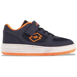 Sneaker Lotto, Kinder, Gr. 31, orange (navy, fr.orange), Kunstfaser, Synthetik, Schuhe Sneaker