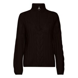 Troyer oxmo "Troyer OXOtilly", Damen, Gr. L, schwarz, Obermaterial: 100% Polyacryl PAN., Pullover Troyer