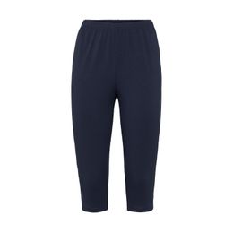 Leggings GOLDNER "Kurzgr&ouml;&szlig;e Bequeme Capri-Leggings", Damen, Gr. 21, K-Gr, blau (marine), Obermaterial: 95% Baumwolle CO. 5% Elasthan EL., Hosen Leggings