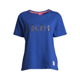 T-Shirt SALZHAUT "Shirt MORATZ", Damen, Gr. L, blau (ultramarine), Obermaterial: 100% Baumwolle CO., Shirts T-Shirt