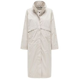 Langmantel Navahoo "Zenbl&uuml;te 14", Damen, Gr. L (40), bone, Obermaterial: 100% Polyester. Innenfutter: 100% Polyester, oversize kniebedeckend, hoch geschlossener Ausschnitt, eng Umschlagbund, M&auml;ntel, Modischer oversized Damen Parka mit krempelbaren &Auml;rmeln