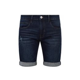 Jeansshorts INDICODE "Jeansshorts IDQuentin", Herren, Gr. L, N-Gr, blau (dunkelblau), Obermaterial: 98% Baumwolle CO. 2% Elasthan EL., Jeans Jeansshorts