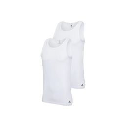 Unterhemd adidas originals "Unterhemd Tank Top Active Flex Cotton 2PK 2er Pack", Herren, Gr. L, N-Gr, wei&szlig;, Obermaterial: 95% Baumwolle CO. 5% Elasthan EL., Unterhemden Unterhemd