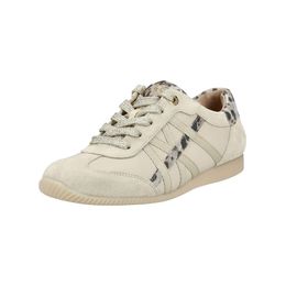 Schn&uuml;rschuh Paul Green "Paul Green Halbschuhe Veloursleder", Damen, Gr. 42,5, ivory, Veloursleder, Schuhe Schn&uuml;rschuh