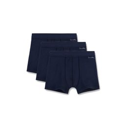 Boxershorts Sanetta "Boxershort 3er Pack", Jungen, Gr. 140, blau, Obermaterial: 100% Baumwolle CO., Unterhosen
