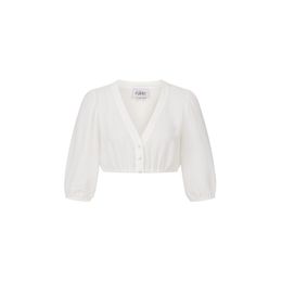 N&uuml;bler Dirndlbluse N&Uuml;BLER "Dirndlbluse 3/4 Arm Charlotte", Damen, Gr. 42, beige (creme), Obermaterial: 100% Polyester PES., Blusen Dirndlbluse