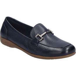 Ballerina Josef Seibel "Fenja 26, indigo", Damen, Gr. 36, blau (indigo), Obermaterial: 100% Rindsleder Leather cow., Schuhe Ballerina
