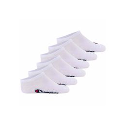 Sneakersocken Champion "Socken 6er Pack", M&auml;dchen, Gr. 27-30, wei&szlig;, Obermaterial: 71% Baumwolle CO. 22% Polyester PES. 5% Polyamid PA. 2% Elasthan EL., Socken Sneakersocken