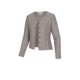 N&uuml;bler Strickjacke N&Uuml;BLER "Strickjacke Amira", Damen, Gr. M, silber, Obermaterial: 50% Baumwolle CO. 50% Polyacryl PAN., Strickjacken Strickjacke