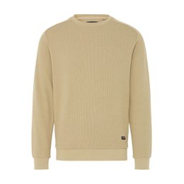 Longpullover INDICODE "Sweatshirt IDNado", Herren, Gr. S, braun (cornstalk), Obermaterial: 100% Baumwolle CO., Sweatshirts Longpullover