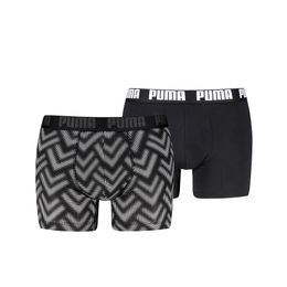 Boxershorts Puma, Herren, Gr. XXL, schwarz, wei&szlig;, Single Jersey, Obermaterial: 95% Baumwolle, 5% Elasthan, k&ouml;rpernah, Unterhosen