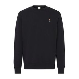 !Solid Rundhalspullover SOLID "Rundhalspullover SDNooam", Herren, Gr. XXL, schwarz (true schwarz), Obermaterial: 100% Baumwolle CO(Bio)., Pullover Rundhalspullover