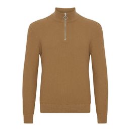 Troyer Casual Friday "Troyer CFKarlo", Herren, Gr. 3XL, braun (ermine), Obermaterial: 100% Baumwolle CO., Pullover Troyer