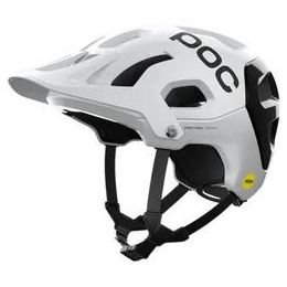 POC Tectal Race MIPS Helm - Hydrogen White/Uranium Black - 51-54