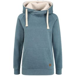 Kapuzenpullover oxmo "Hoodie OXJulia", Herren, Gr. L, blau (ensign blau teddy), Obermaterial: 60% Baumwolle CO. 40% Polyester PES., Sweatshirts Kapuzenpullover