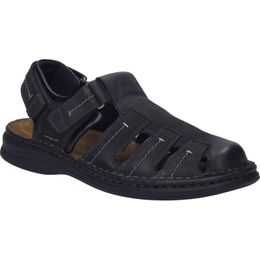 Sandale Josef Seibel "Max 92, schwarz", Herren, Gr. 45, schwarz, Obermaterial: 100% Rindsleder Leather cow., Schuhe Sandale