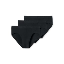 Minislip Schiesser "95/5", Herren, Gr. 4, schwarz (000, schwarz), Single Jersey, Obermaterial: 78% Polyamid, 14% Elasthan, 8% Polyester, unifarben, k&ouml;rpernah, Unterhosen, mit softem, tonalem Komfortbund