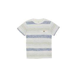 Rundhalsshirt EN FANT "Rundhalsshirt ENT-shirt SS Stripe", Jungen, Gr. 104, blau (infinity), Obermaterial: 100% Baumwolle CO., Shirts Rundhalsshirt