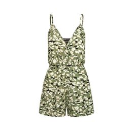 Jumpsuit CLOUD 5IVE "CLOUD 5IVE Viskose Jumpsuit mit Animal Print und Wickeloptik", Damen, Gr. XL, US-Gr&ouml;&szlig;en, gr&uuml;n, 100% Viskose, normal, Overalls Jumpsuit