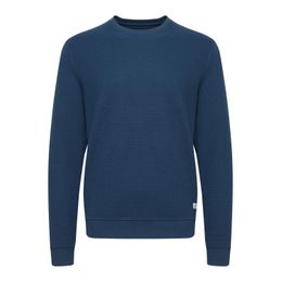 Longpullover Blend "Sweatshirt BHChristo", Herren, Gr. S, blau (marineblaus), Obermaterial: 57% Baumwolle CO. 43% Polyester PES., Sweatshirts Longpullover