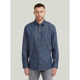 G-Star Raw G-STAR Damen Langarmshirt "Clean Slim Hemd"worn in sea stone, Gr. M, Obermaterial: 100% Baumwolle, Shirts
