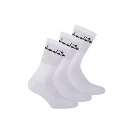 Kurzsocken Diadora "Socken 3er Pack", Damen, Gr. 43-46, wei&szlig;, Obermaterial: 70% Baumwolle CO. 29% Polyester PES. 1% Elasthan EL., Socken