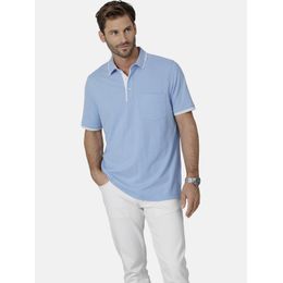 Poloshirt Babista "Poloshirt TESSAVEST", Herren, Gr. 56, blau (hellblau), Obermaterial: 60% Baumwolle CO. 40% Polyester COOLMAX PES(Coolmax)., Shirts