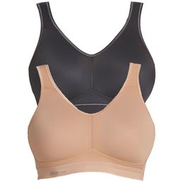 Sport-BH Anita "Sport BH light & firm", Damen, Gr. 70, Cup D, bunt (schwarz beige), Obermaterial: 80% Polyamid PA. 20% Elasthan EL., BHs Sport-BH