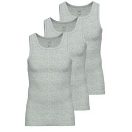 Achselhemd Ammann "3er Pack Athletic Shirt Day Modern / Close to you", Herren, Gr. 6, N-Gr, grau (cloud melange), Obermaterial: 93% Baumwolle CO. 7% Elasthan EL., Unterhemden