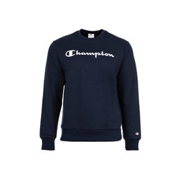 Sweatshirt Champion "Sweatshirt Crewnneck Sweatshirt Soft Compact Basic", Herren, Gr. XXL, blau (dunkelblau), Obermaterial: 55% Baumwolle CO. 45% Polyester PES., Sweatshirts Sweatshirt