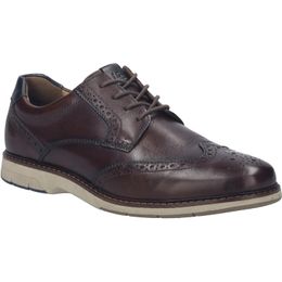 Schn&uuml;rschuh Josef Seibel "Stuart 04, castagne-kombi", Herren, Gr. 46, braun (castagne, kombi), Obermaterial: 100% Rindsleder Leather cow., Schuhe Schn&uuml;rschuh