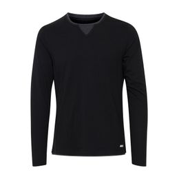 Rundhalsshirt Blend "Rundhalsshirt BHLeonas", Herren, Gr. M, schwarz, Obermaterial: 80% Baumwolle CO. 20% Polyester PES., Shirts Rundhalsshirt