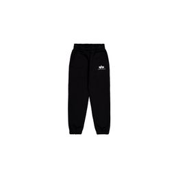 Jogginghose Alpha Industries "Basic Rib Jogger SL K", M&auml;dchen, Gr. 146/152, schwarz, Obermaterial: 80% Baumwolle, 20% Polyester, Hosen Jogginghose