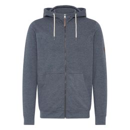 !Solid Kapuzensweatjacke SOLID "Kapuzenfleecejacke SDSima", Herren, Gr. XXL, blau (insignia blau melange), Obermaterial: 65% Polyester PES. 35% Baumwolle CO., Sweatjacken