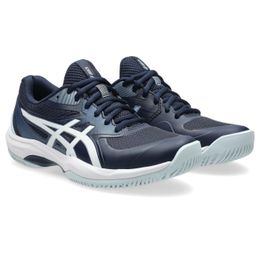 Tennisschuh asics "GAME FF", Damen, Gr. 40,5, midnight, wei&szlig;, Textil, Schuhe, Multicourt-Schuh, Allcourt-Schuh