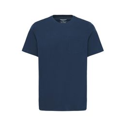Rundhalsshirt Blend "Rundhalsshirt BHBenni", Herren, Gr. XL, blau (marineblaus), Obermaterial: 100% Baumwolle CO., Shirts Rundhalsshirt