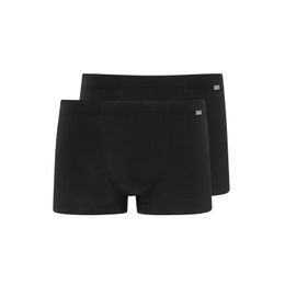 Boxershorts Jockey "Boxershort Modern Stretch Trunk 2P 2er Pack", Herren, Gr. M, schwarz, Obermaterial: 94% Baumwolle CO. 6% Elasthan EL., Unterhosen