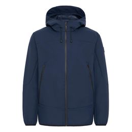 Softshelljacke North Bend "Softshelljacke NBRoss M Softshell W-PRO 8000", Herren, Gr. L, blau (navy blazer), Obermaterial: 100% Polyester PES., Jacken Softshelljacke