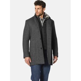 Winterjacke Babista "Mantel ORTENDESSI", Herren, Gr. 58, grau (dunkelgrau), Obermaterial: 70% Polyester COOLMAX PES(Coolmax). 30% Wolle mw., Jacken Winterjacke
