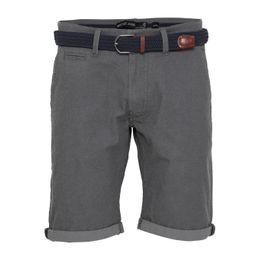 Chinoshorts INDICODE "Chinoshorts IDFigno", Herren, Gr. XL, N-Gr, grau (dunkelgrau), Obermaterial: 98% Baumwolle CO. 2% Elasthan EL., Hosen Chinoshorts