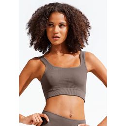 Lascana Seamless Top mit Rippstruktur