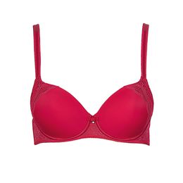 Schalen-BH LISCA "Comfort Schalen BH Evelyn", Damen, Gr. 75, Cup G, rot, Spitze, Obermaterial: 83% Polyamid PA. 17% Elasthan EL., BHs Schalen-BH