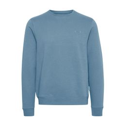Longpullover Blend "Sweatshirtpullover BHDownton", Herren, Gr. L, blau (blaustone), Obermaterial: 50% Baumwolle CO. 50% Polyester PES., Sweatshirts Longpullover