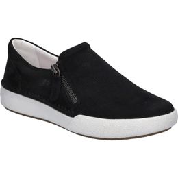 Sneaker Josef Seibel "Claire 20, schwarz", Damen, Gr. 39, schwarz, Obermaterial: 100% Rindsleder Leather cow., Schuhe Sneaker