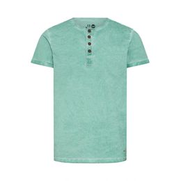 !Solid Rundhalsshirt SOLID "Rundhalsshirt SDTihn", Herren, Gr. S, blau (blau glow), Obermaterial: 100% Baumwolle CO., Shirts Rundhalsshirt
