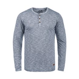 !Solid Rundhalsshirt SOLID "Rundhalsshirt SDMigos", Herren, Gr. L, blau (insignia b), Obermaterial: 100% Baumwolle CO., Shirts Rundhalsshirt