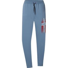 Jogginghose Jan Vanderstorm "Jogginghose VEGAR", Herren, Gr. 4XL, N-Gr, blau, Obermaterial: 100% Baumwolle CO., Hosen Jogginghose